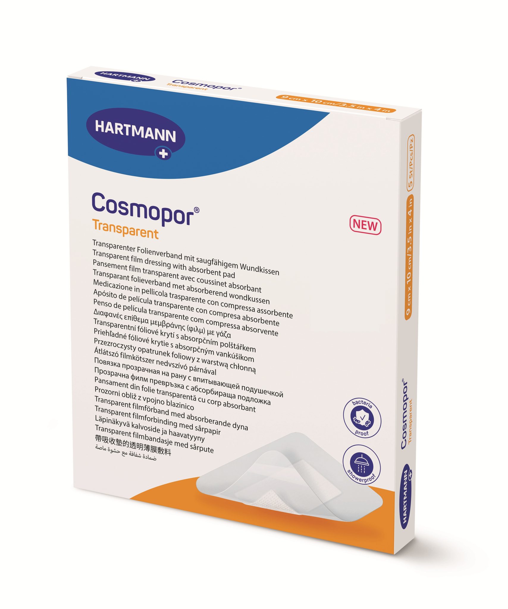 Cosmopor Transparent 10x30cm 25 uni – Ortomédica